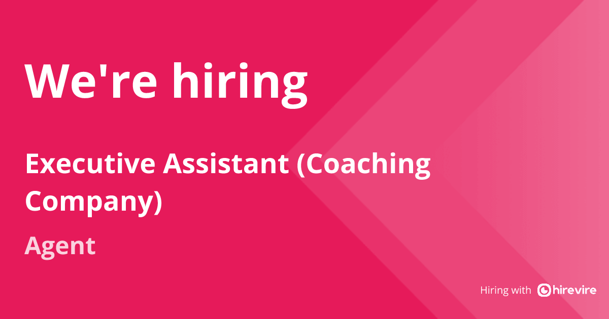 Executive Assistant (Coaching Company) | Agent