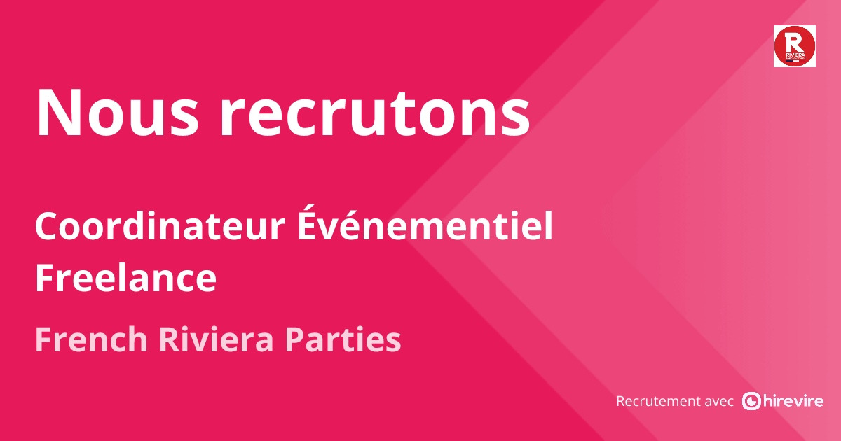 Coordinateur Événementiel Freelance | French Riviera Parties