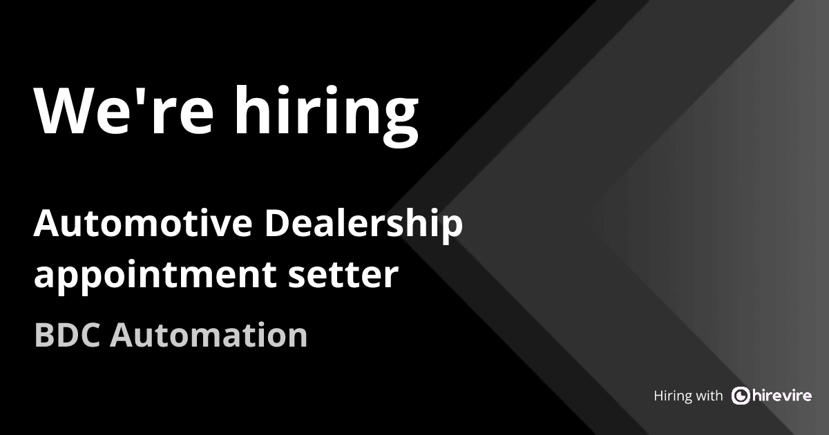 Automotive Dealership appointment setter | BDC Automation