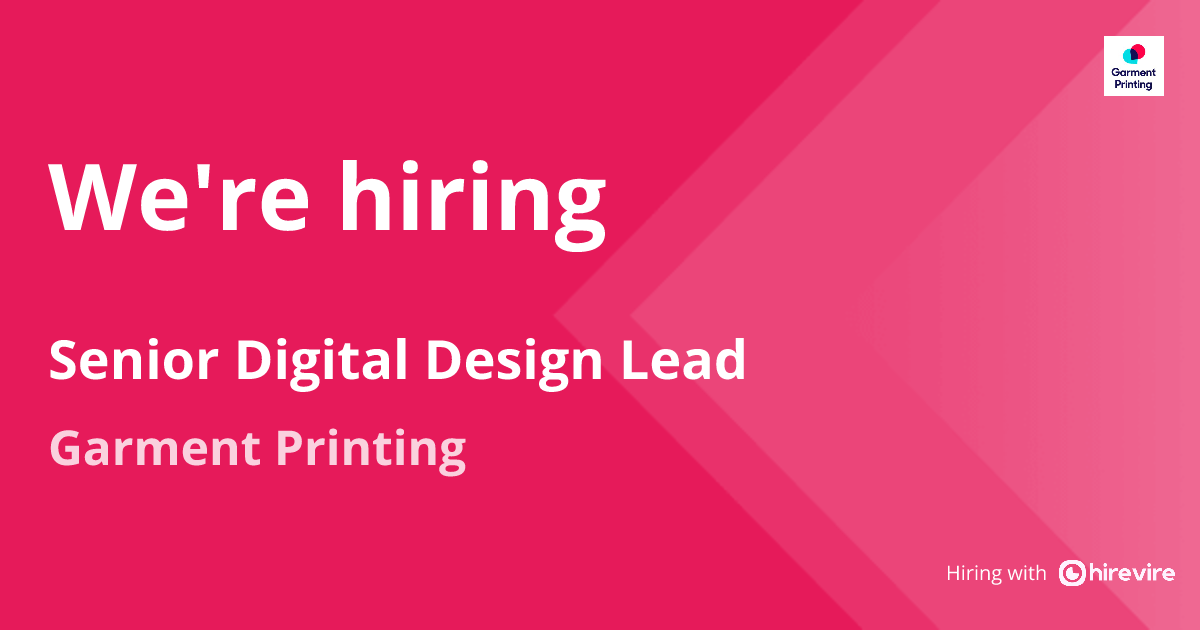 Senior Digital Design Lead | Garment Printing